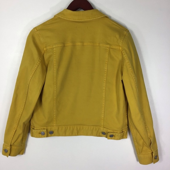J. Crew | Jackets & Coats | J Crew Yellow Jean Jacket | Poshmark